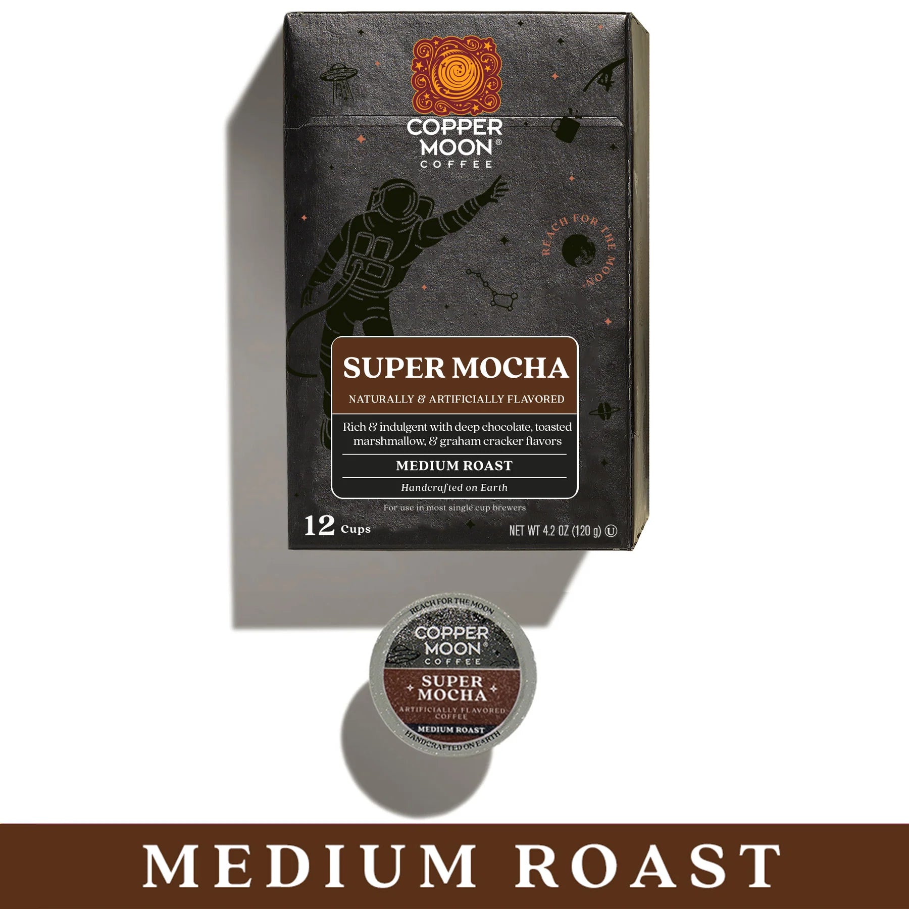Copper Moon Super Mocha Single Cup Medium Roast – Shandon Steel